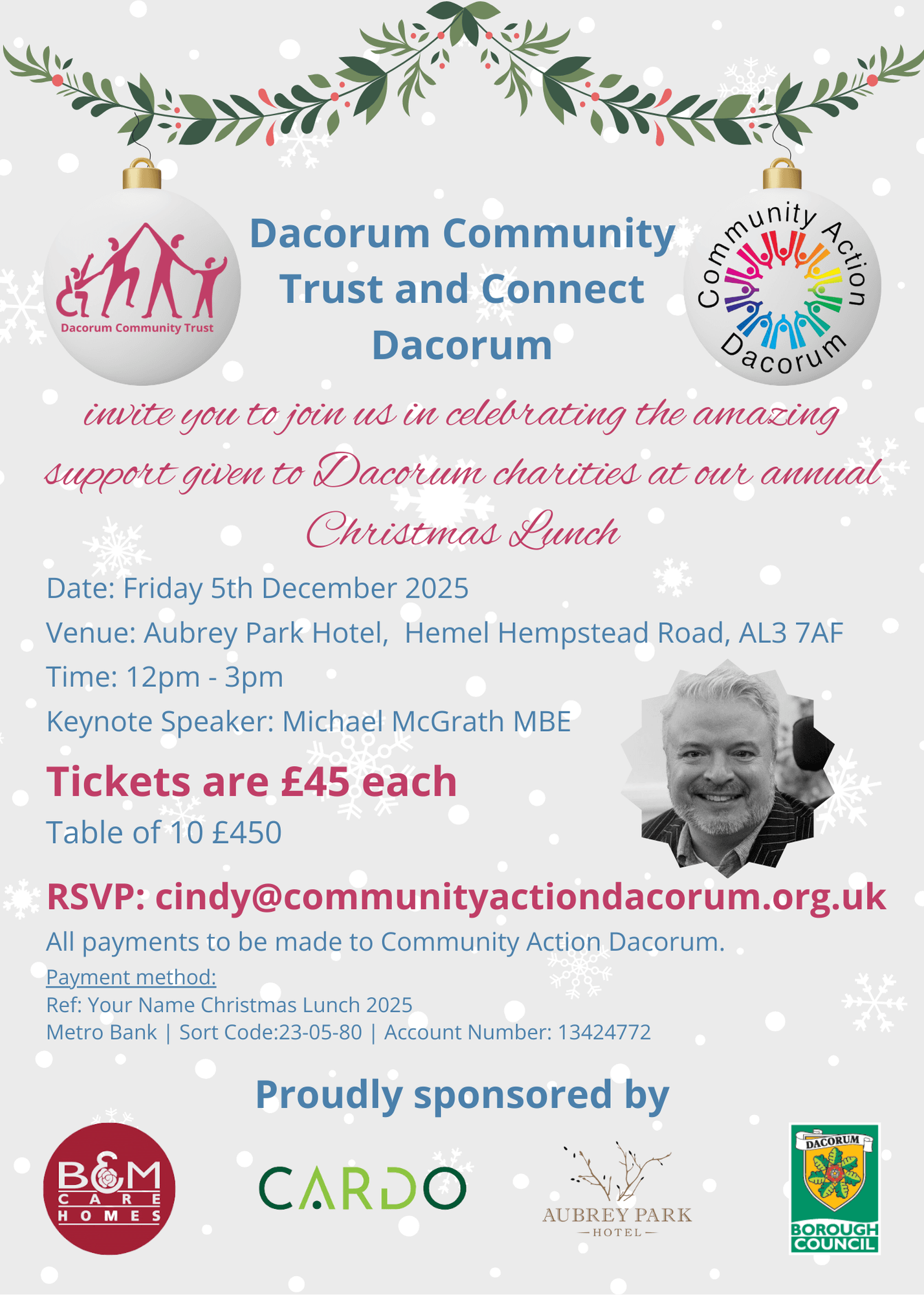 Community Action Dacorum & Dacorum Community Trust Christmas Networking ...